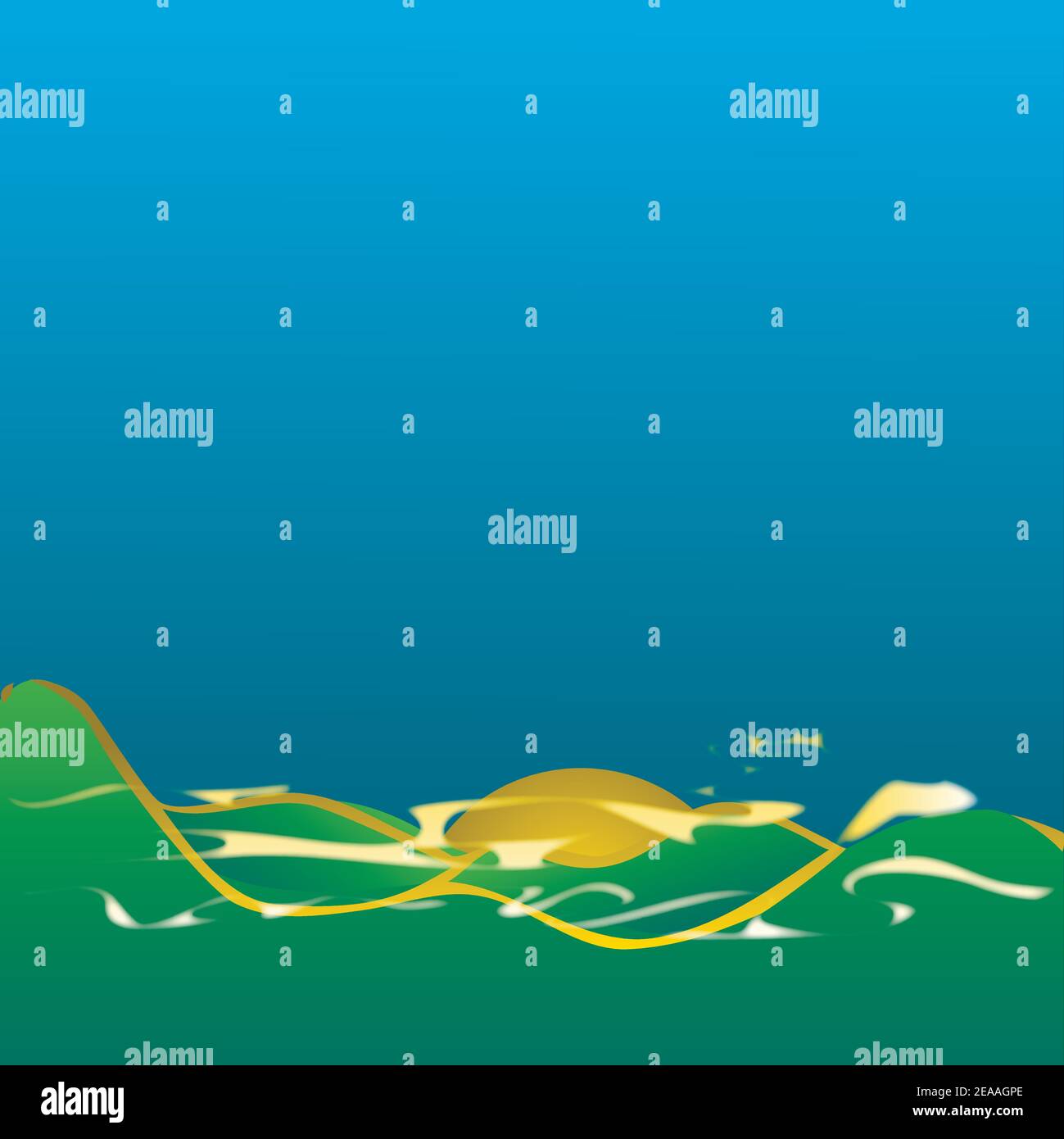 Bright green hills Stock Vector Images - Alamy