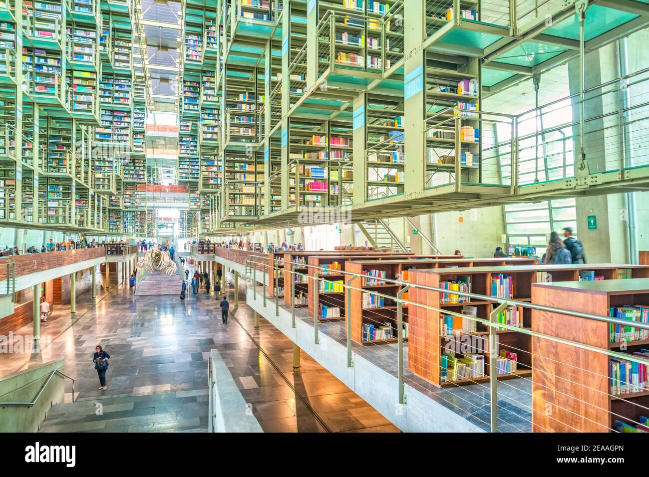 Biblioteca Vasconcelos (Vasconcelos Library)in Mexico City, Mexico ...