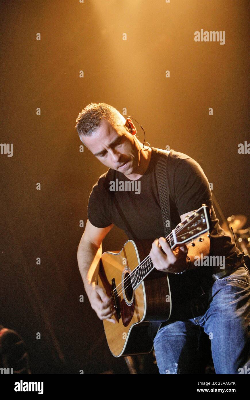 Italian singer Eros Ramazzotti performing live on Elysee Montmartre's ...