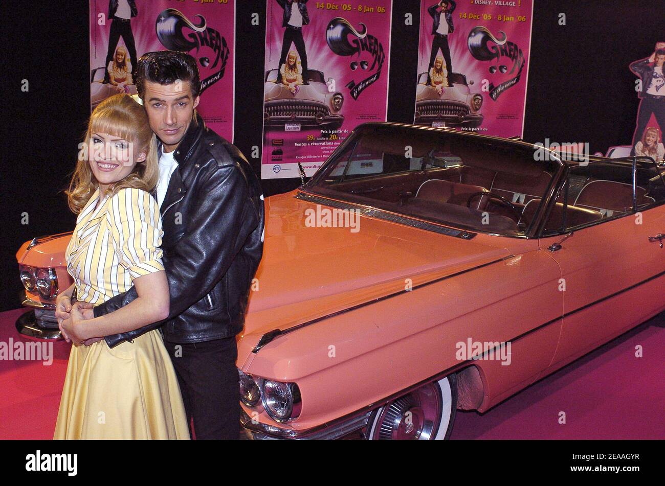 Us singers and cast members Andy and Sandy from the Musical Grease ...