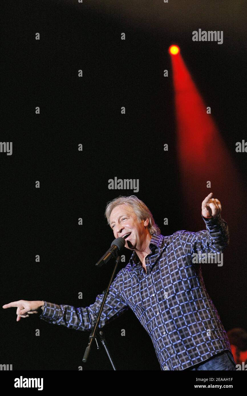 French singer Henri Des performs live on Olympia's stage in Paris ...