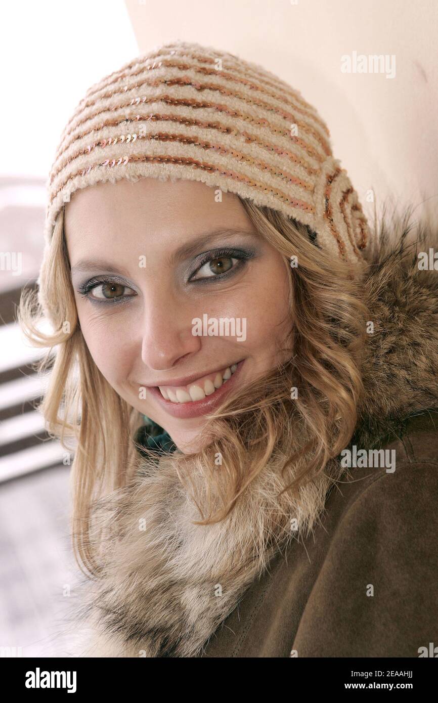 French actress Frederique Bel poses at Les Menuires ski resort in ...