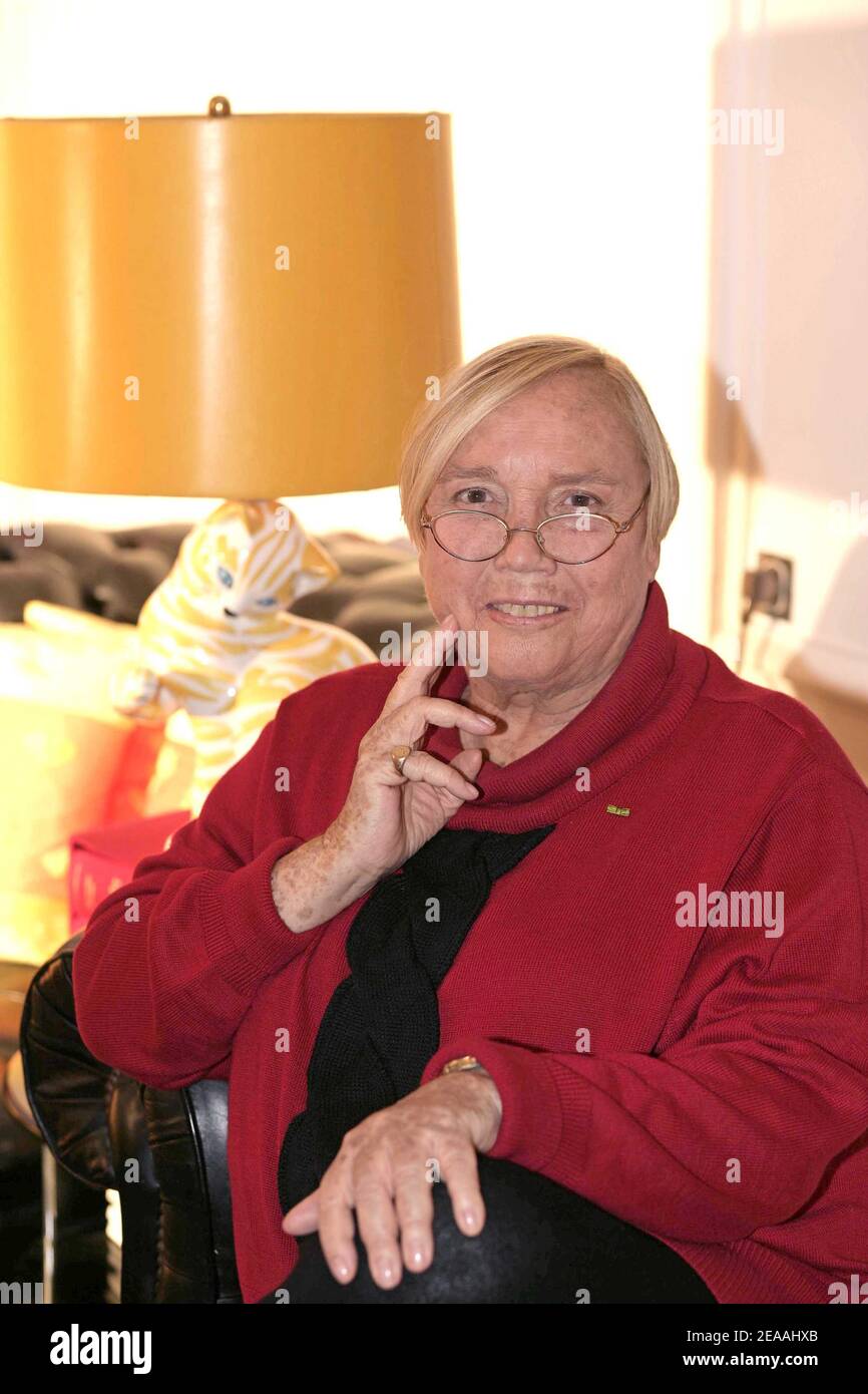 French female author Nicole de Buron poses for our photographer in ...