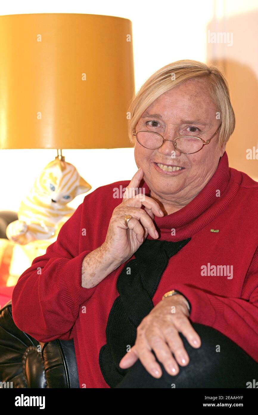 French female author Nicole de Buron poses for our photographer in ...