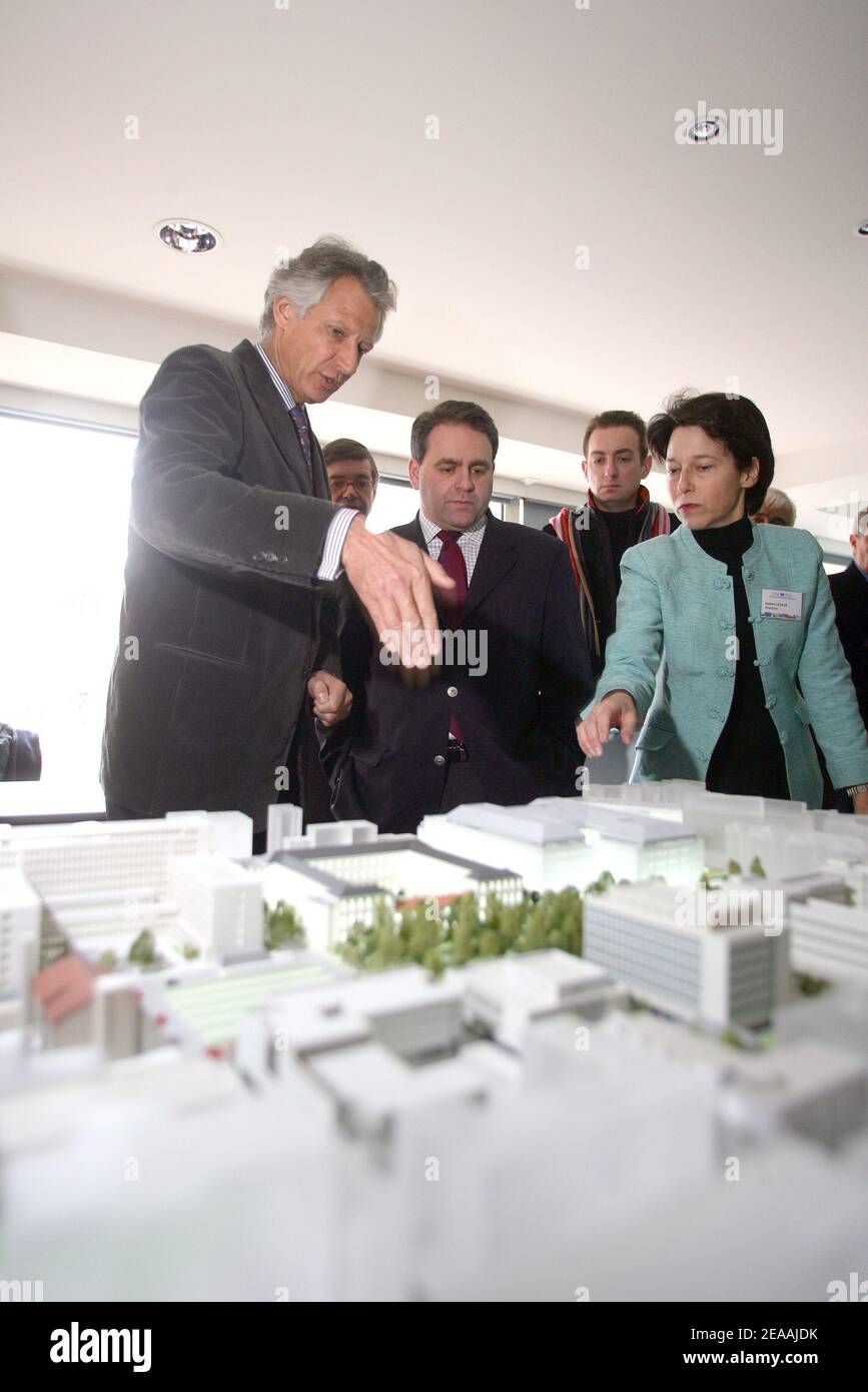 French Prime Minister Dominique de Villepin and Health Minister Xavier ...