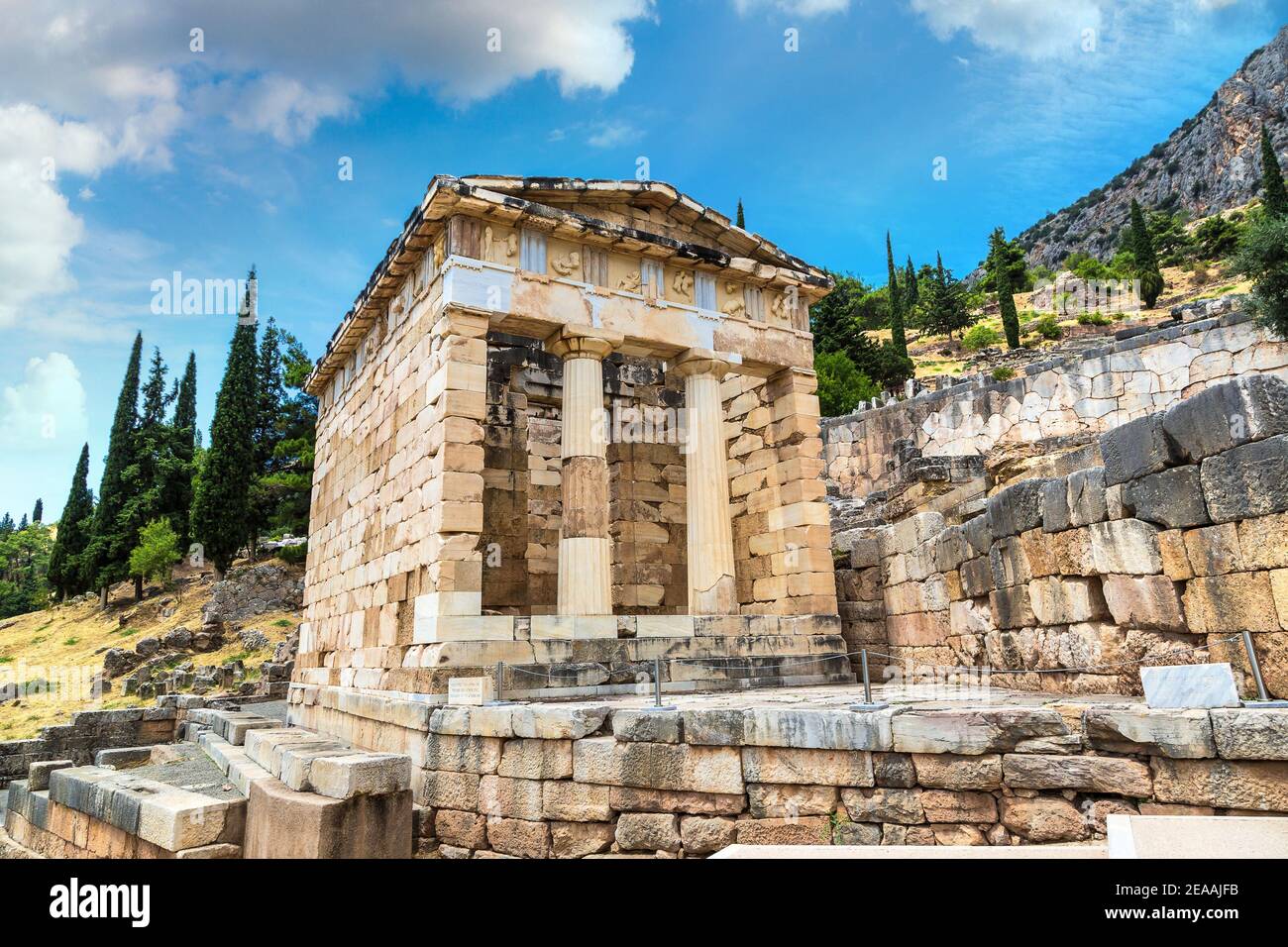 Treasury of the athenians in delphi hi-res stock photography and images ...