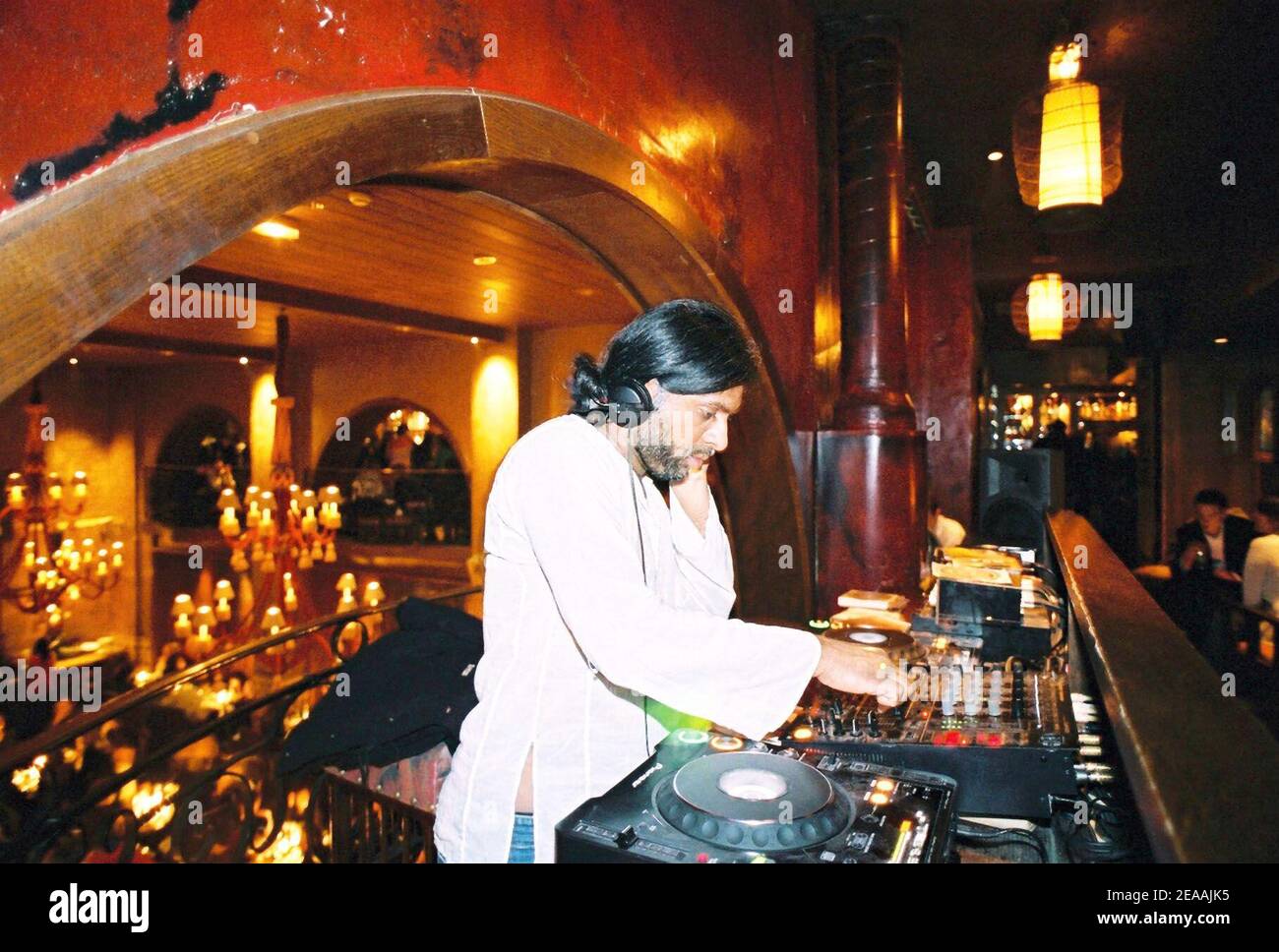 DJ Ravin performs at trendy restaurant Buddha Bar in Paris, France on ...