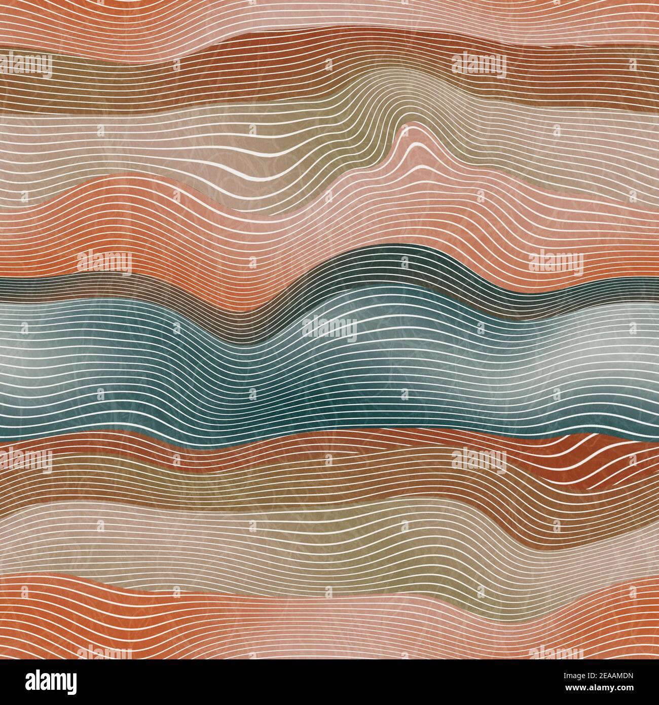 Seamless natural landscape hill pattern for print Stock Photo - Alamy