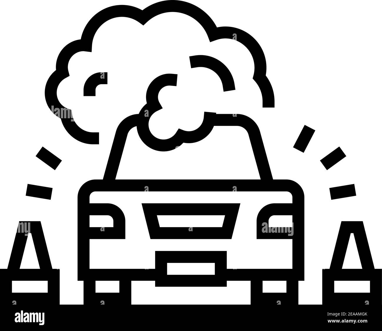 Car accident on crosswalk Black and White Stock Photos & Images - Alamy