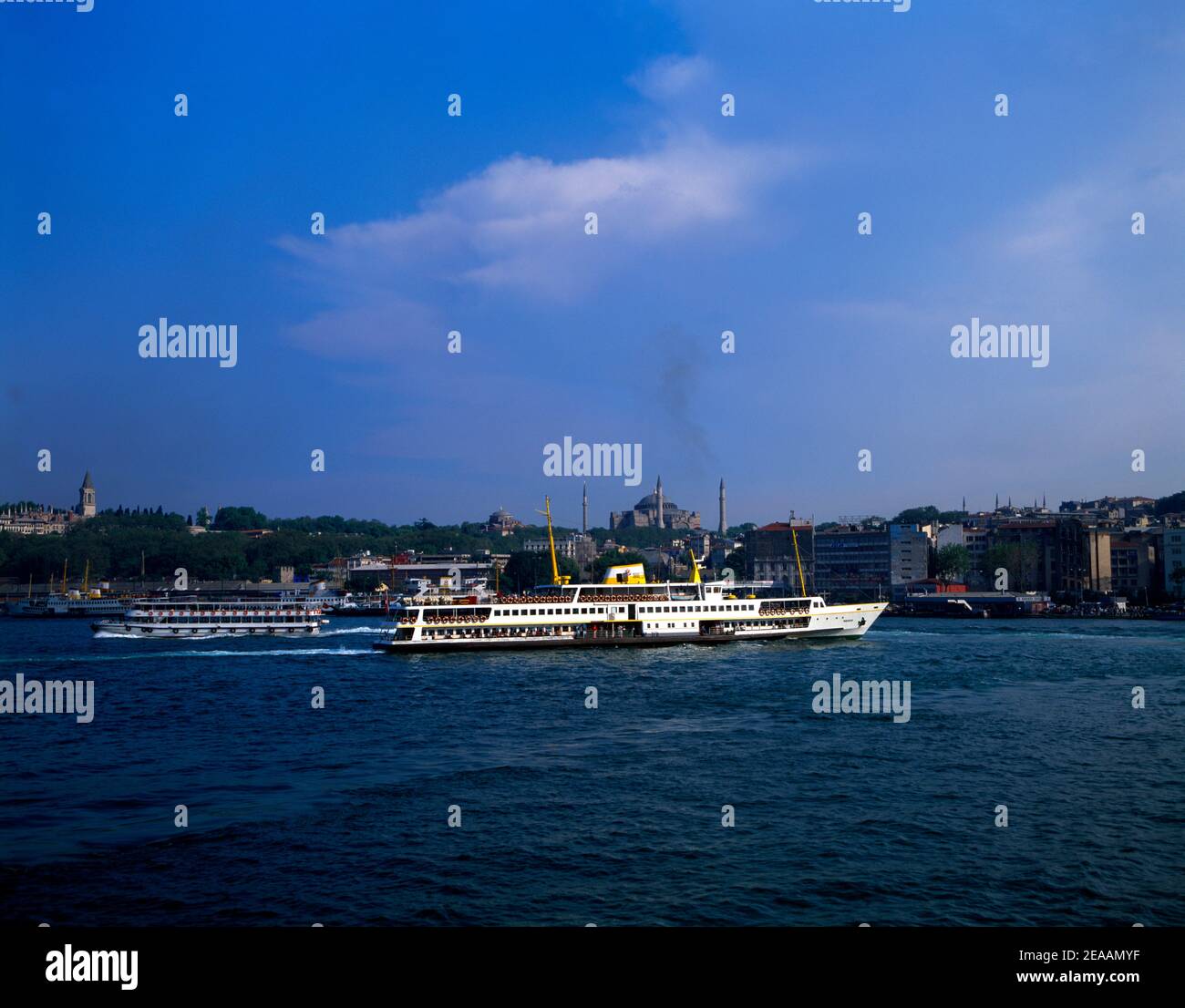 Istanbul Turkey Ferries on the Bosphorus Stock Photo - Alamy