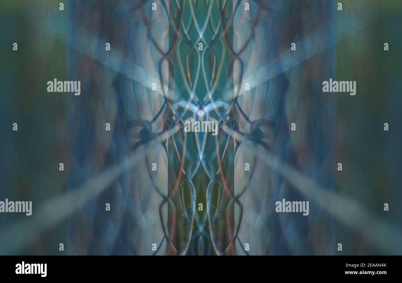 Rusty wire fence with kaleidoscope effect hi-res stock photography and ...