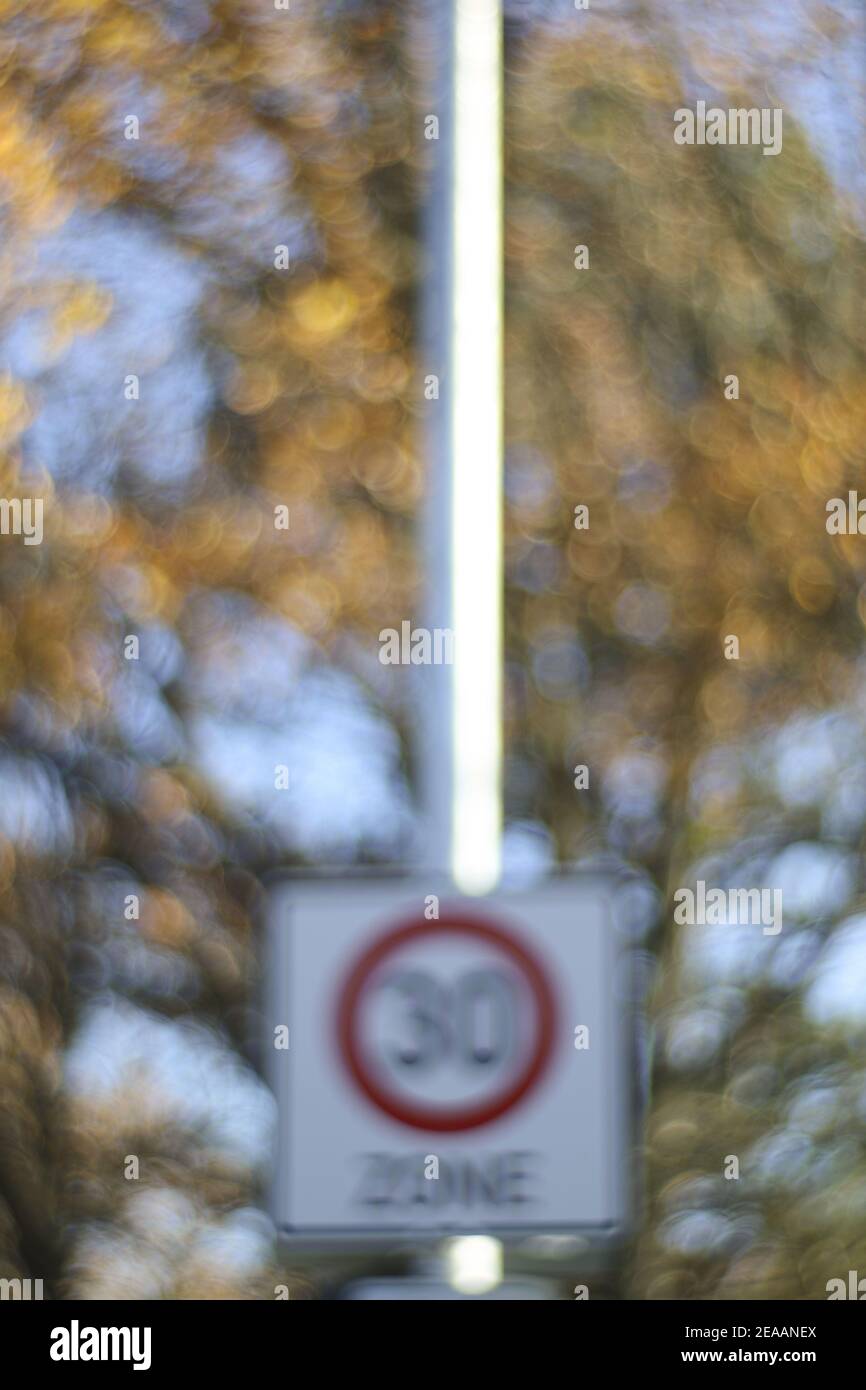 Traffic sign beginning of zone 30 hi-res stock photography and images ...