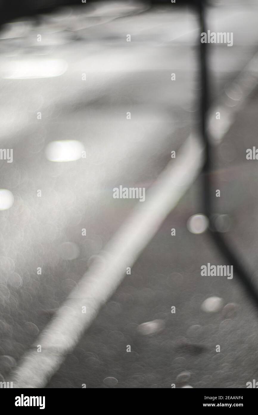 Street street edge between the lane and the sidewalk hi-res stock ...