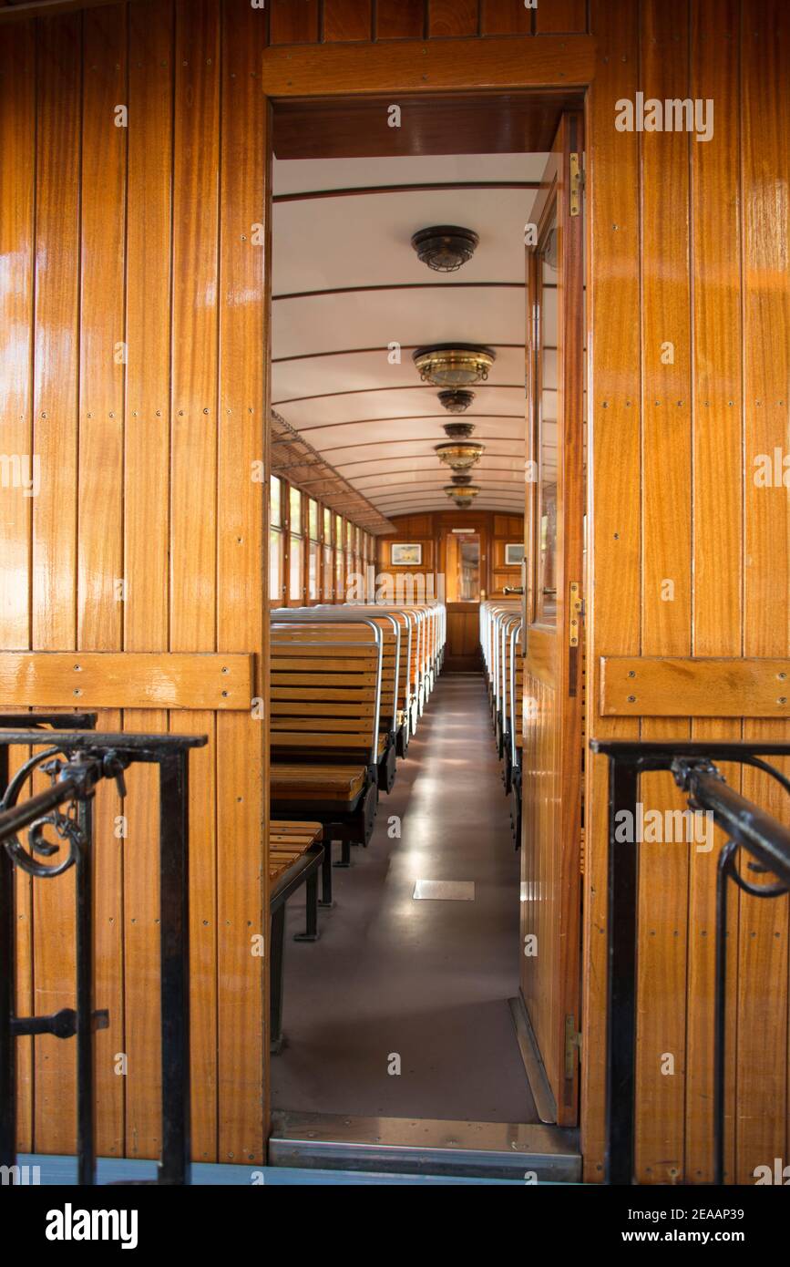 empty train wagon, Mallorca Stock Photo - Alamy