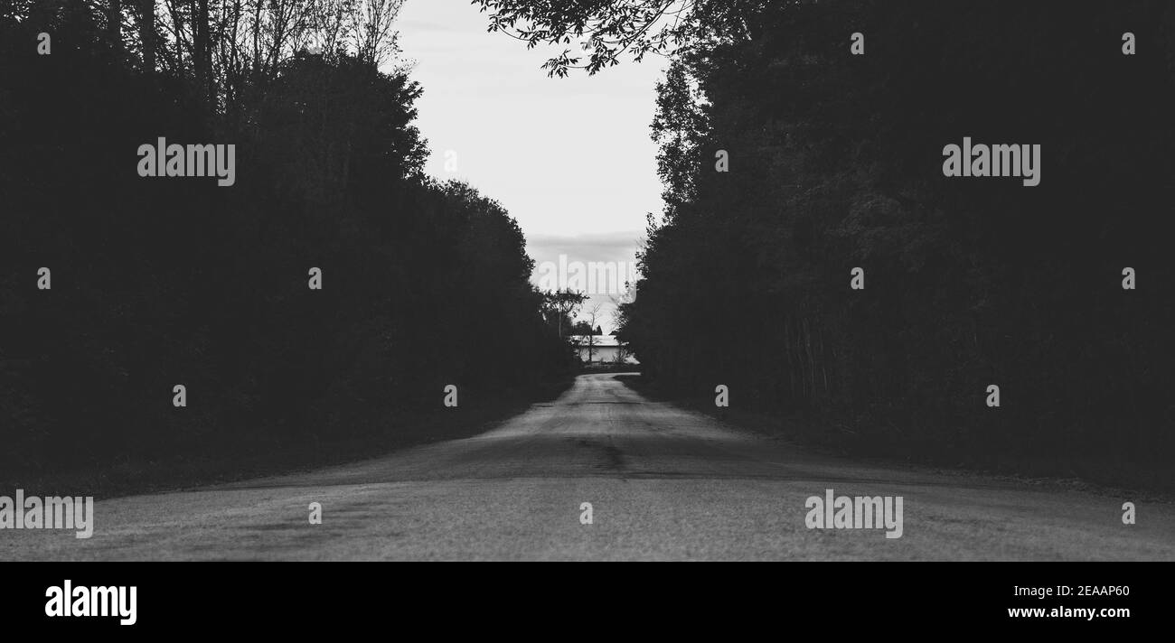 Trail entrance Black and White Stock Photos & Images - Alamy