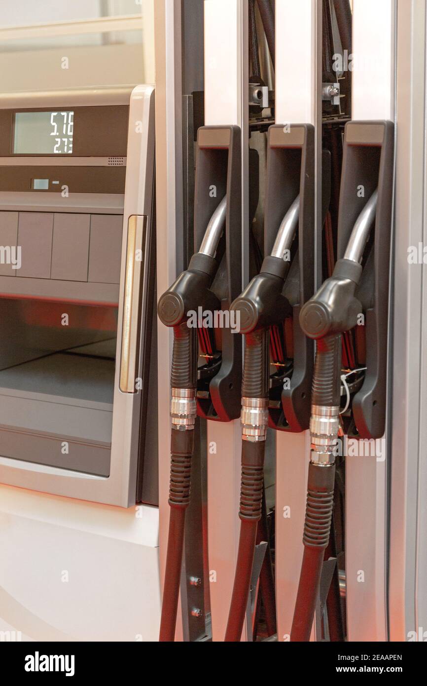 Diesel Only Filling Machine at Modern Petrol Station Stock Photo - Alamy