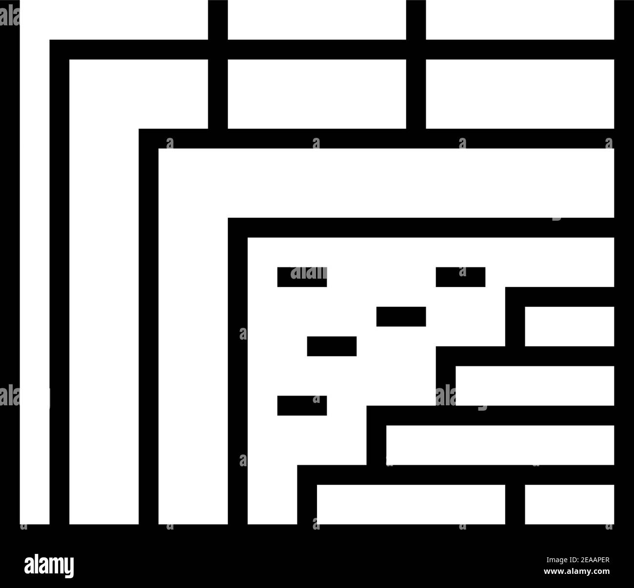 wall structure line icon vector illustration Stock Vector Image & Art ...