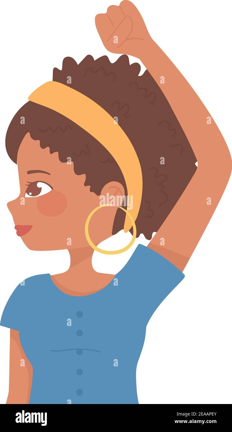 Little girl with arms up Stock Vector Images - Alamy