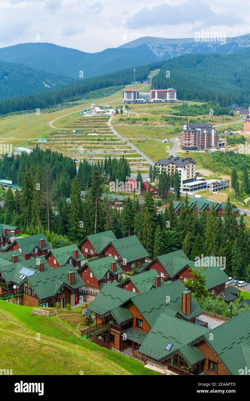 Bukovel ski resort town hi-res stock photography and images - Alamy