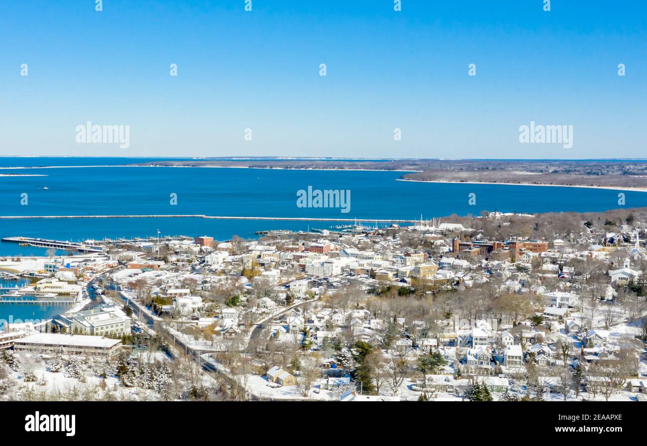 Hampton harbor aerial hi-res stock photography and images - Alamy