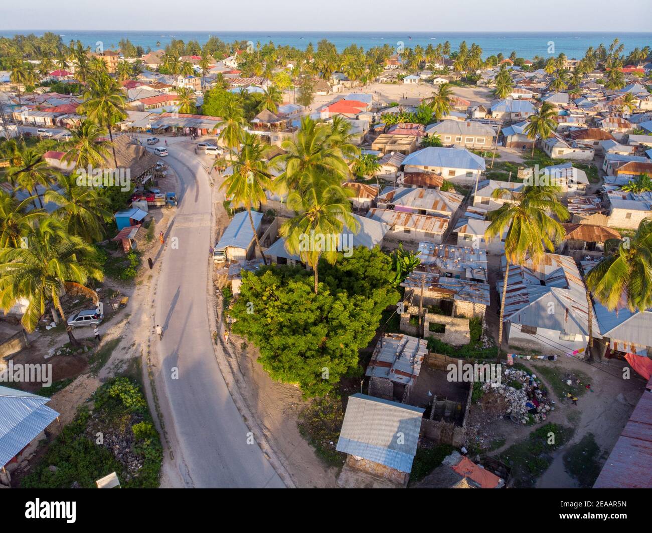 Aerial view traditional african village hi-res stock photography and ...