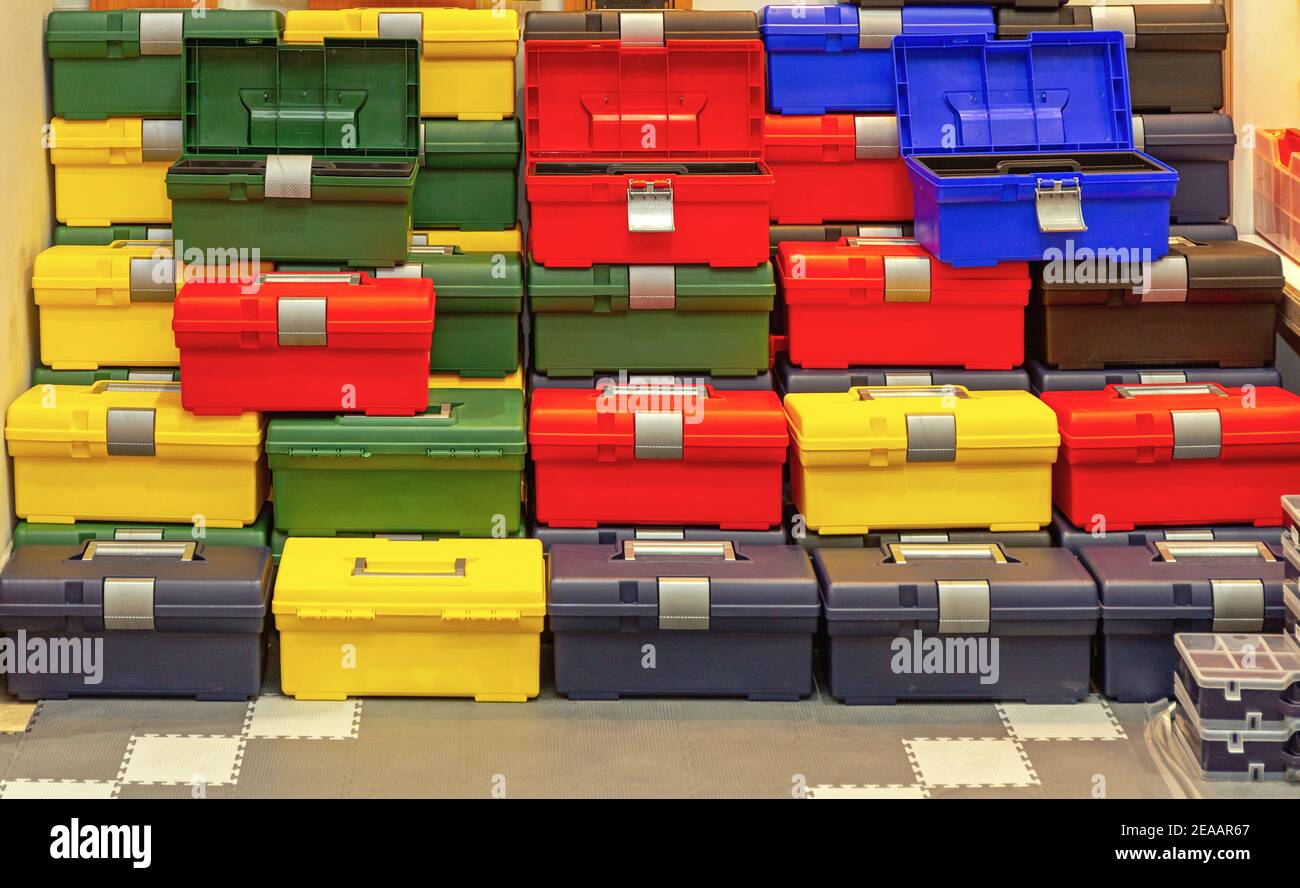 Tool boxes hi-res stock photography and images - Alamy