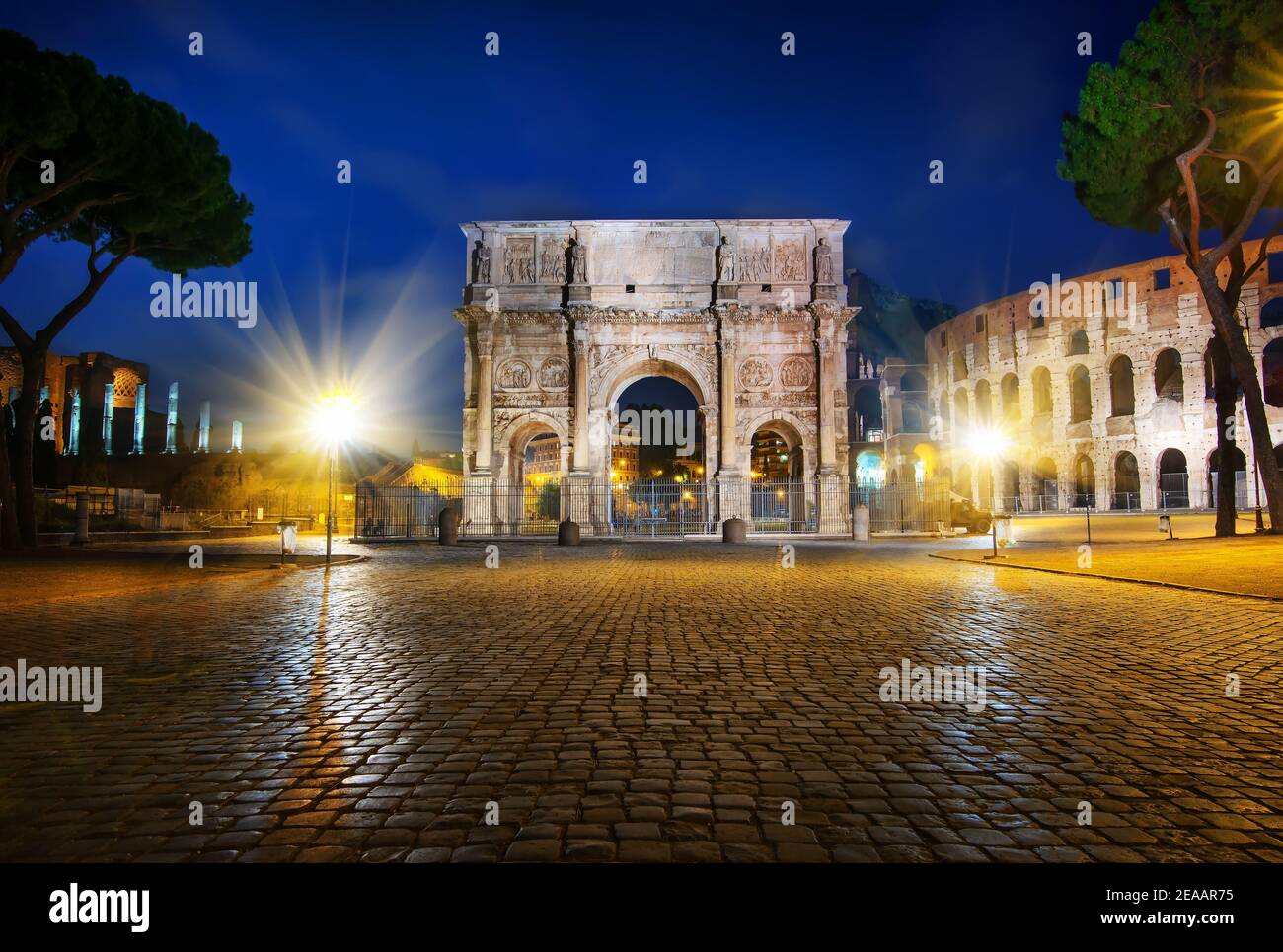 Rome triumphal arch colosseum in hi-res stock photography and images ...