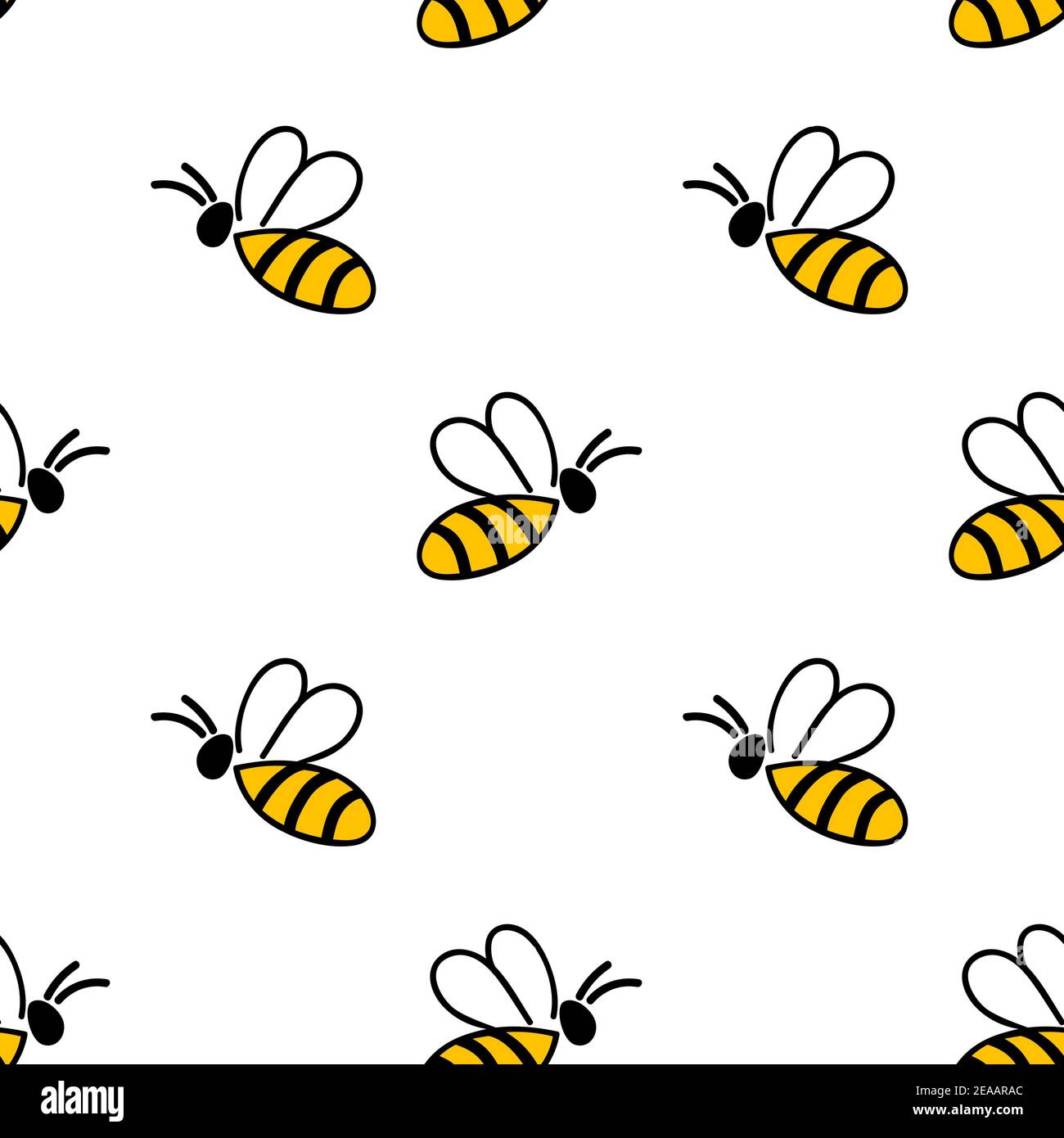 Hand drawn bee hi-res stock photography and images - Alamy