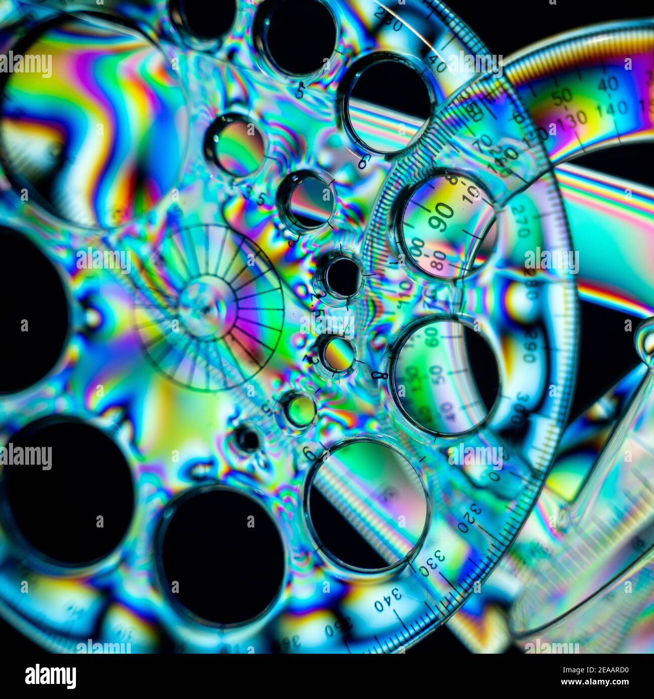 Light is refracted into rainbow colours hi-res stock photography and ...