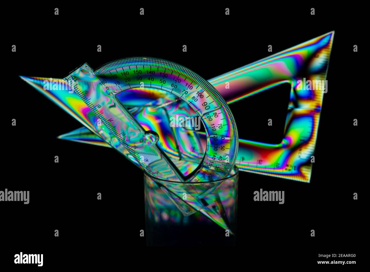 Refracted geometry set Stock Photo - Alamy
