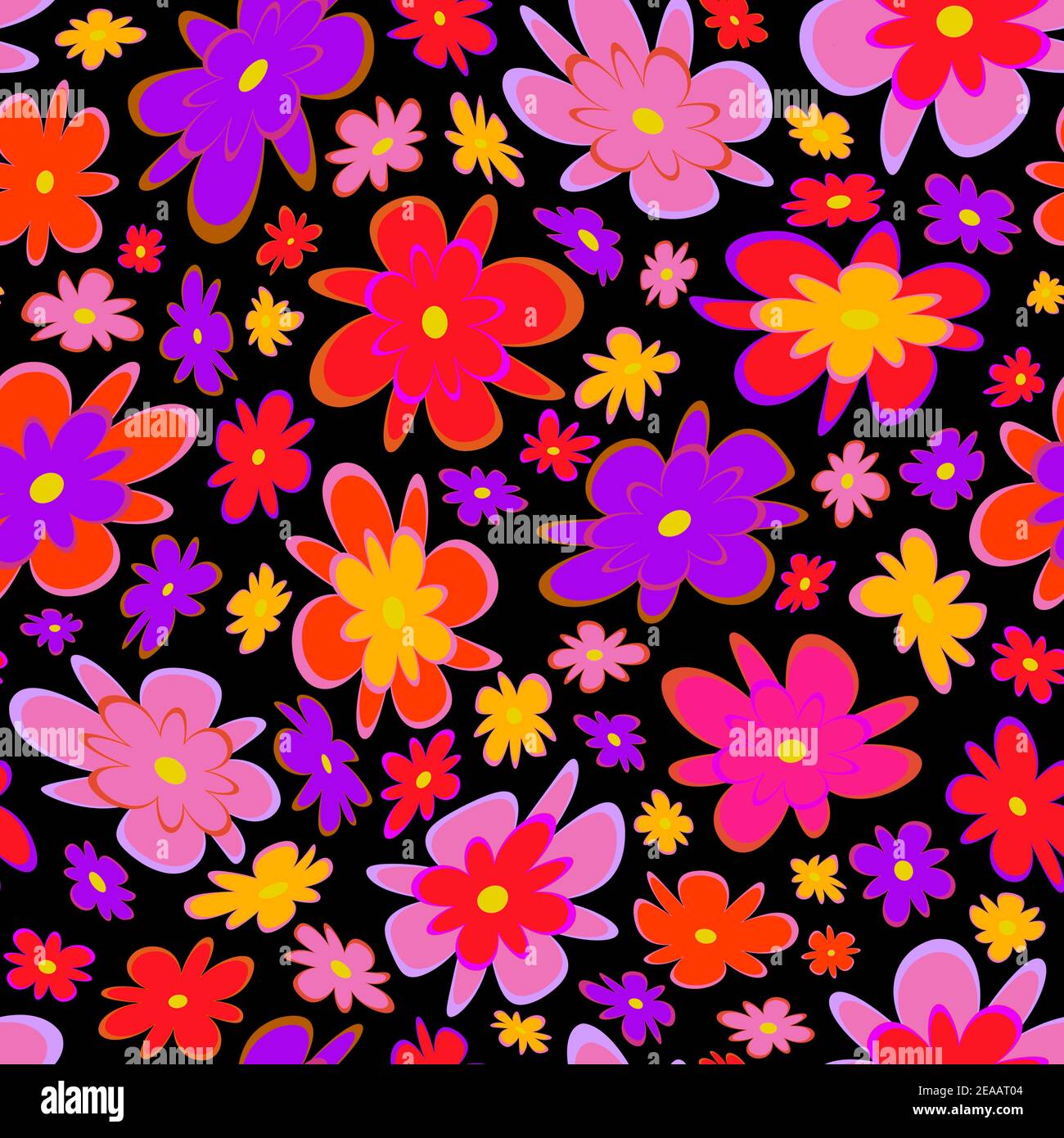 Trendy fabric pattern with miniature flowers.Summer print.Fashion ...