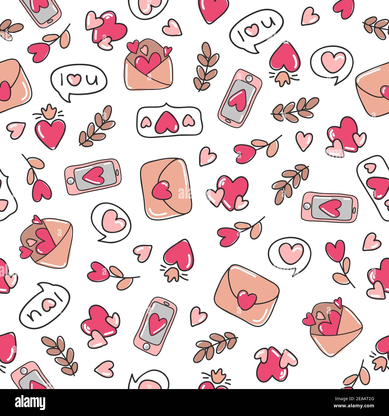 Cute Love Letter Background