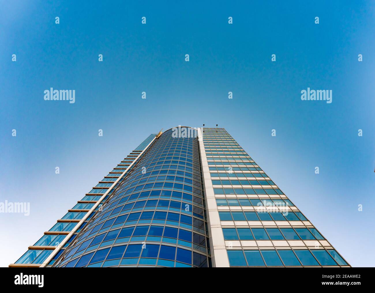 Abstract curved architectural pattern background, concept of future ...