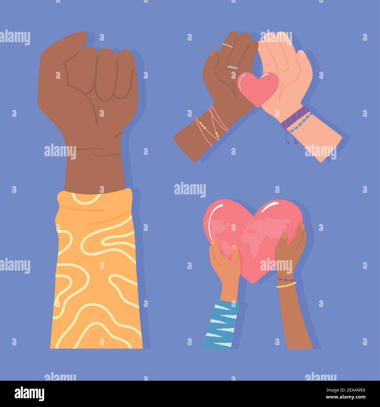 Blm fist Stock Vector Images - Alamy