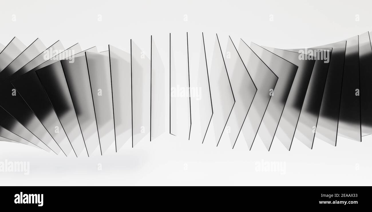 abstract rectangular transparent geometric cube shapes in twist ...