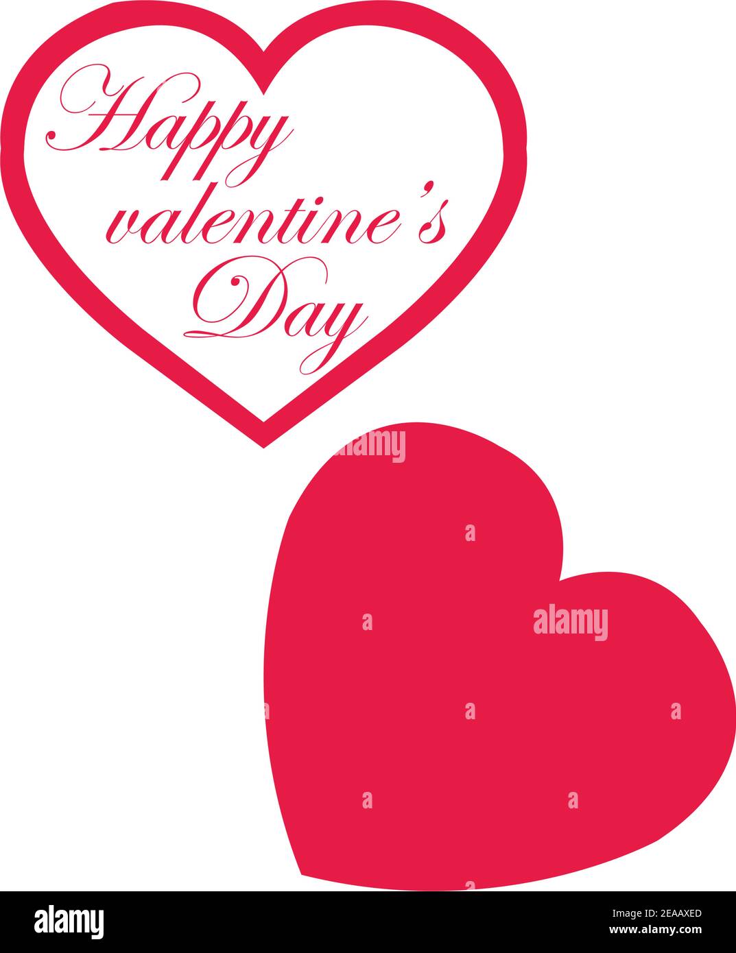 Valentines Day Logo Design Vector illustration template Stock Vector ...