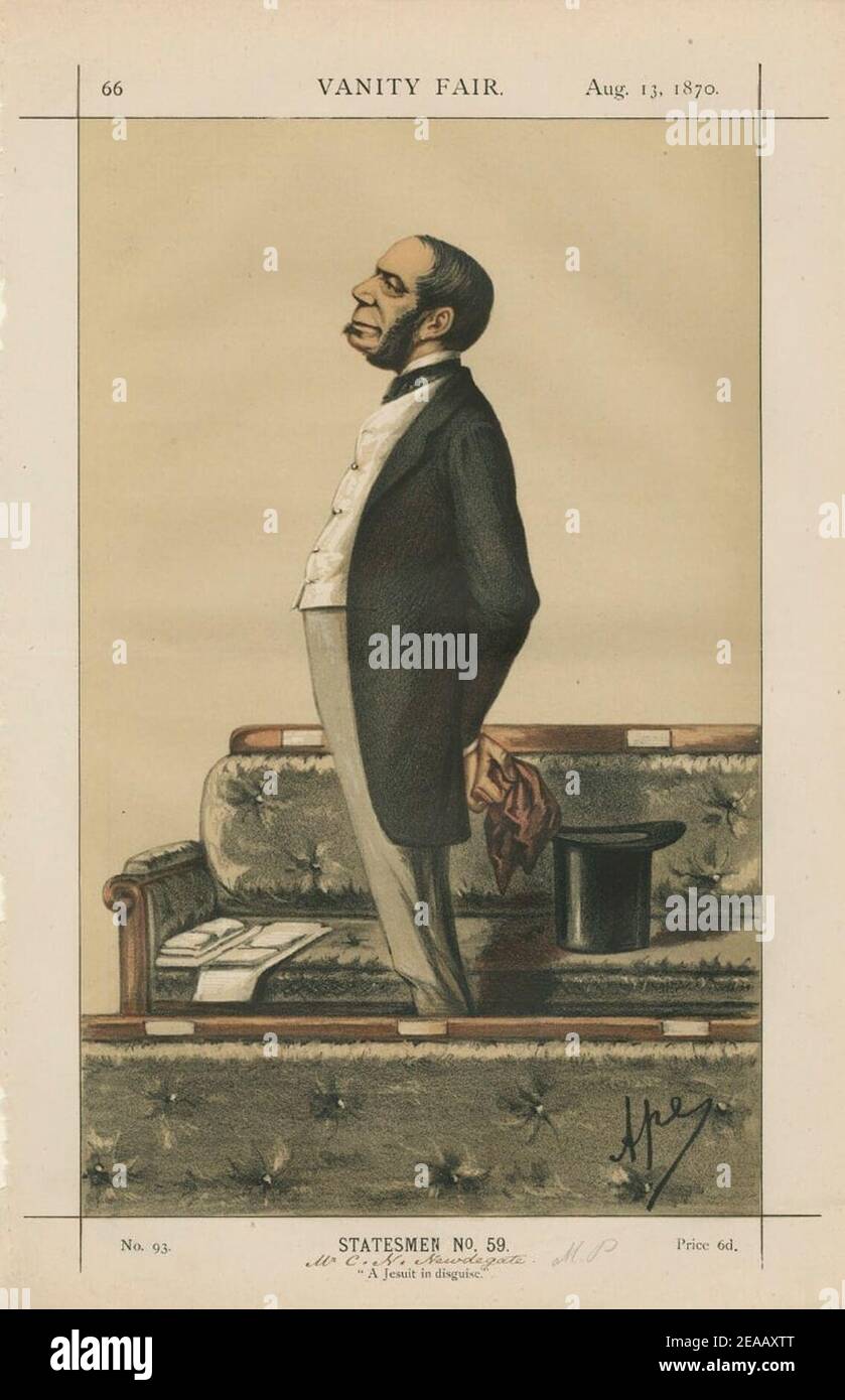 Charles Newdigate Newdegate Vanity Fair 13 August 1870 Stock Photo - Alamy