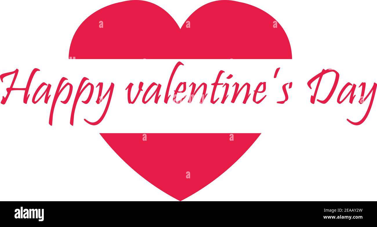 Valentines Day Logo Design Vector illustration template Stock Vector ...