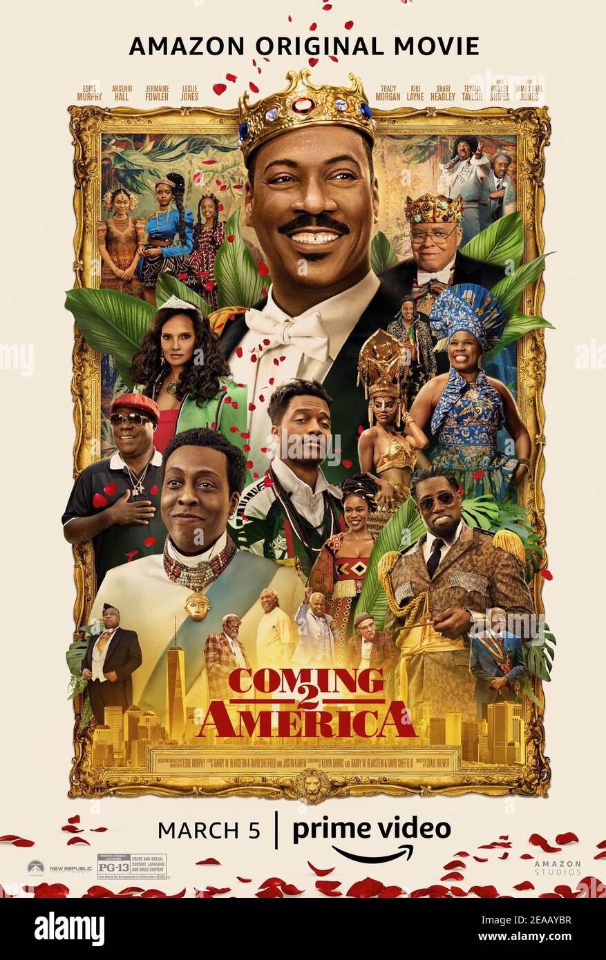 COMING 2 AMERICA, US poster, large figures, clockwise from top: Eddie ...