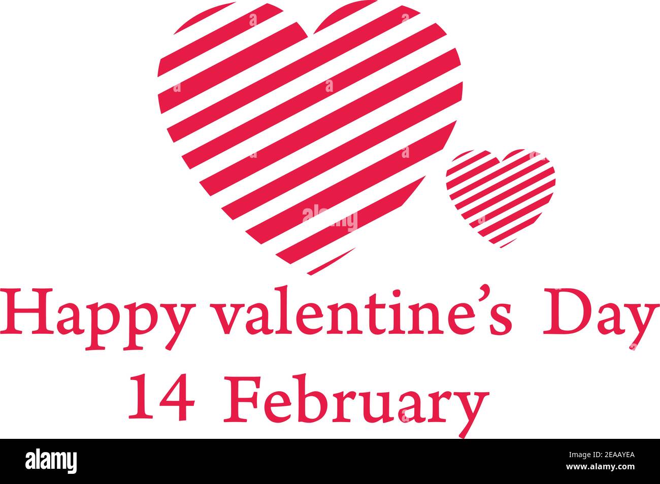 Valentines Day Logo Design Vector illustration template Stock Vector ...