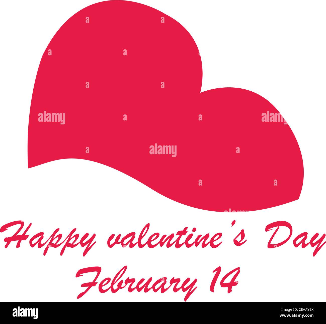 Valentines Day Logo Design Vector illustration template Stock Vector ...