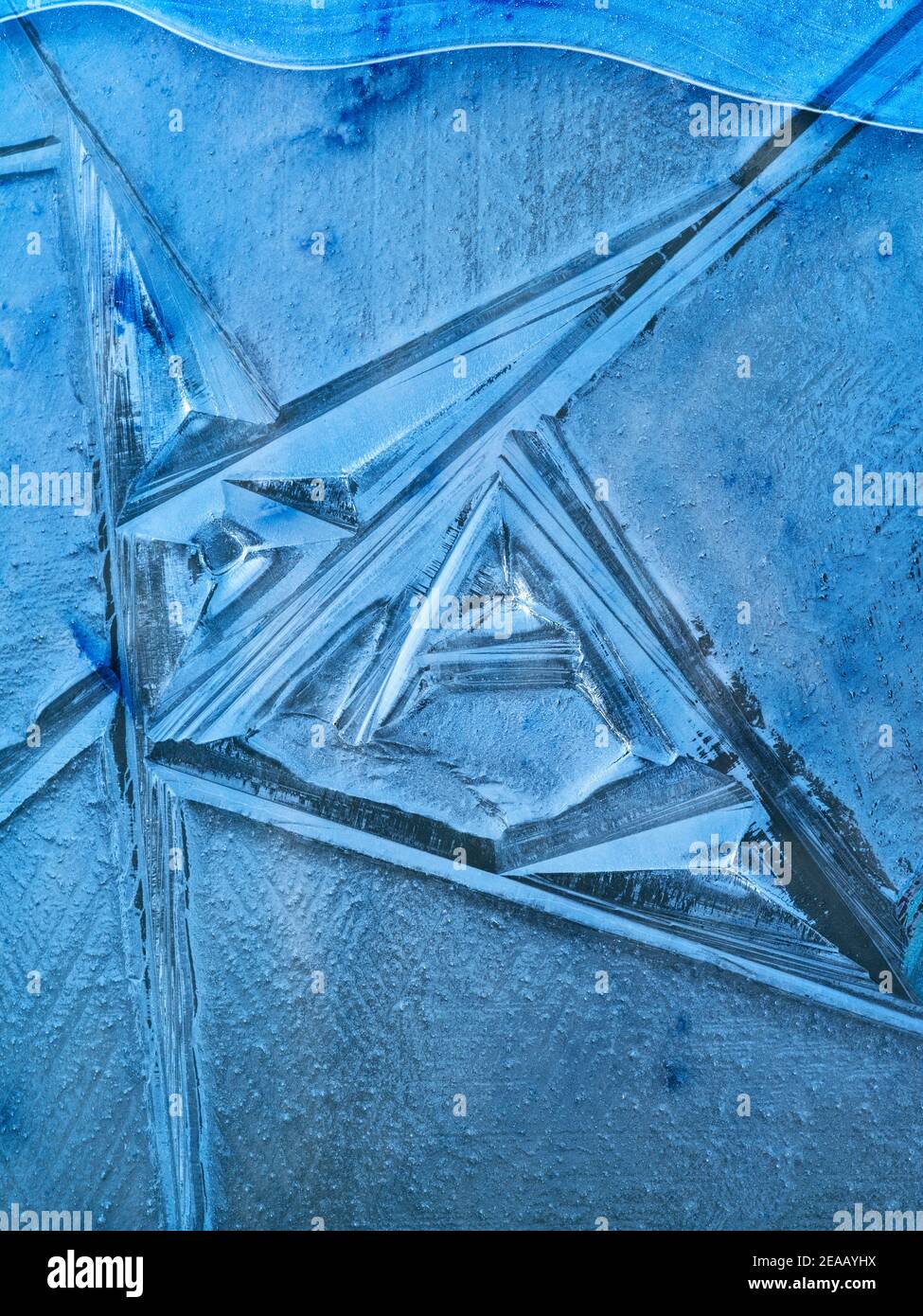 Close-up, structure on ice Stock Photo - Alamy