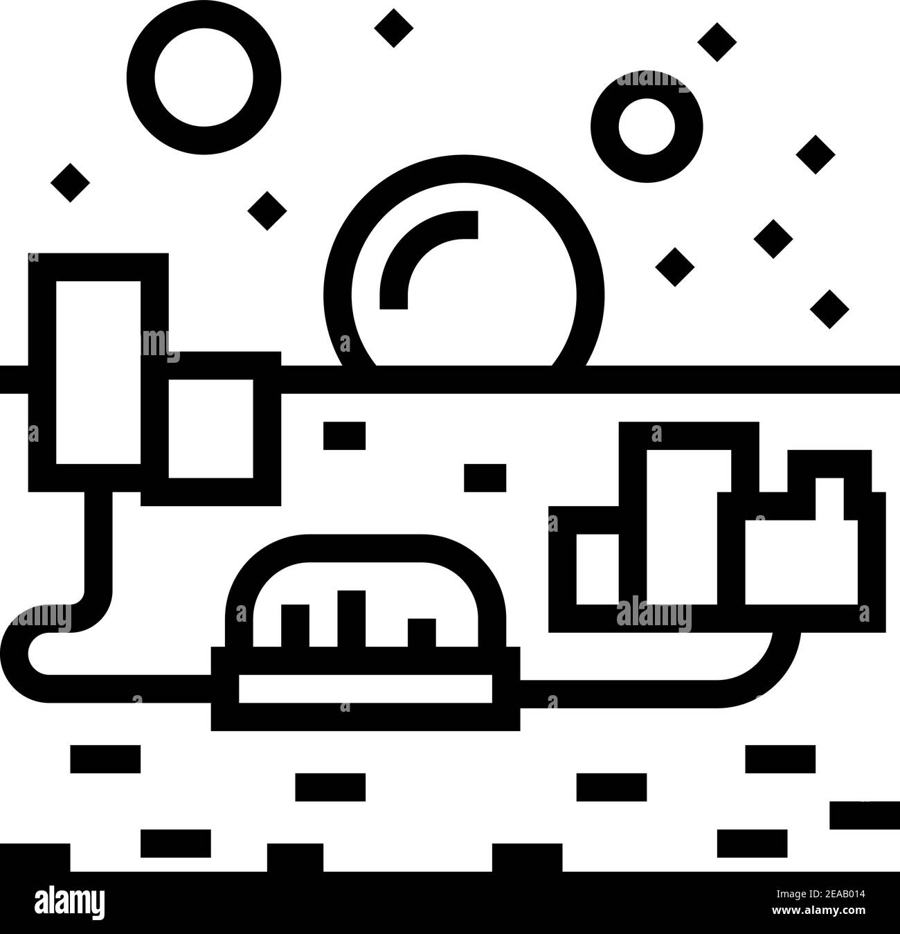 Mars city colony Cut Out Stock Images & Pictures - Alamy