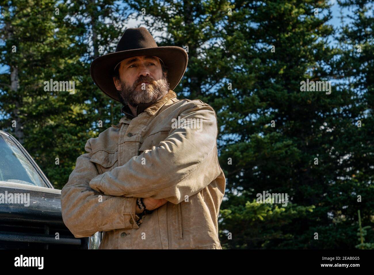 LAND, Demian Bichir, 2021. ph: Daniel Power / © Focus Features ...