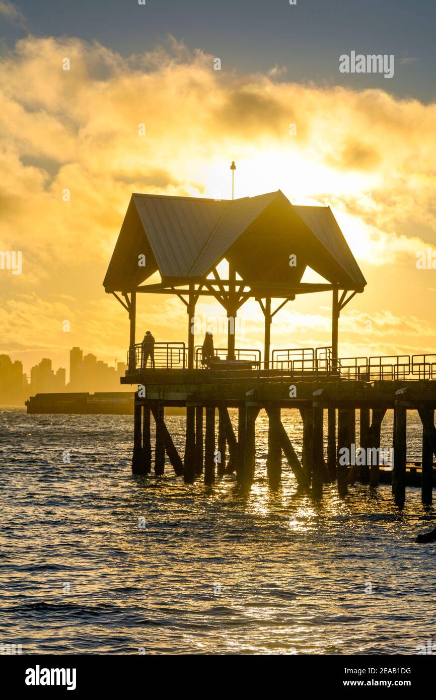 North vancouver pier waterfront hi-res stock photography and images - Alamy