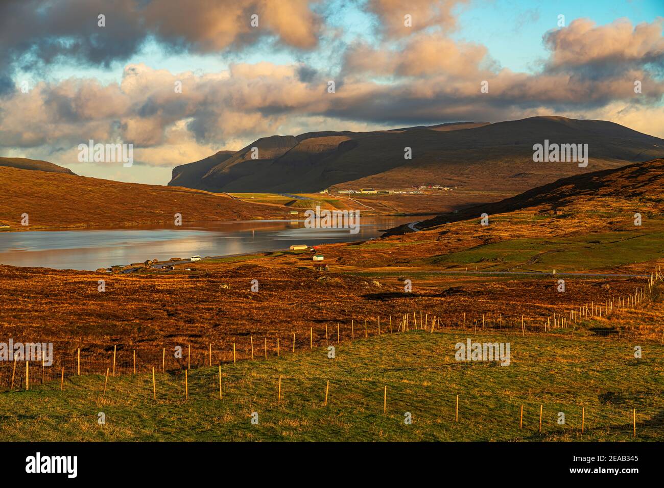Morning impression, Várga Island, Faroe Islands Stock Photo - Alamy