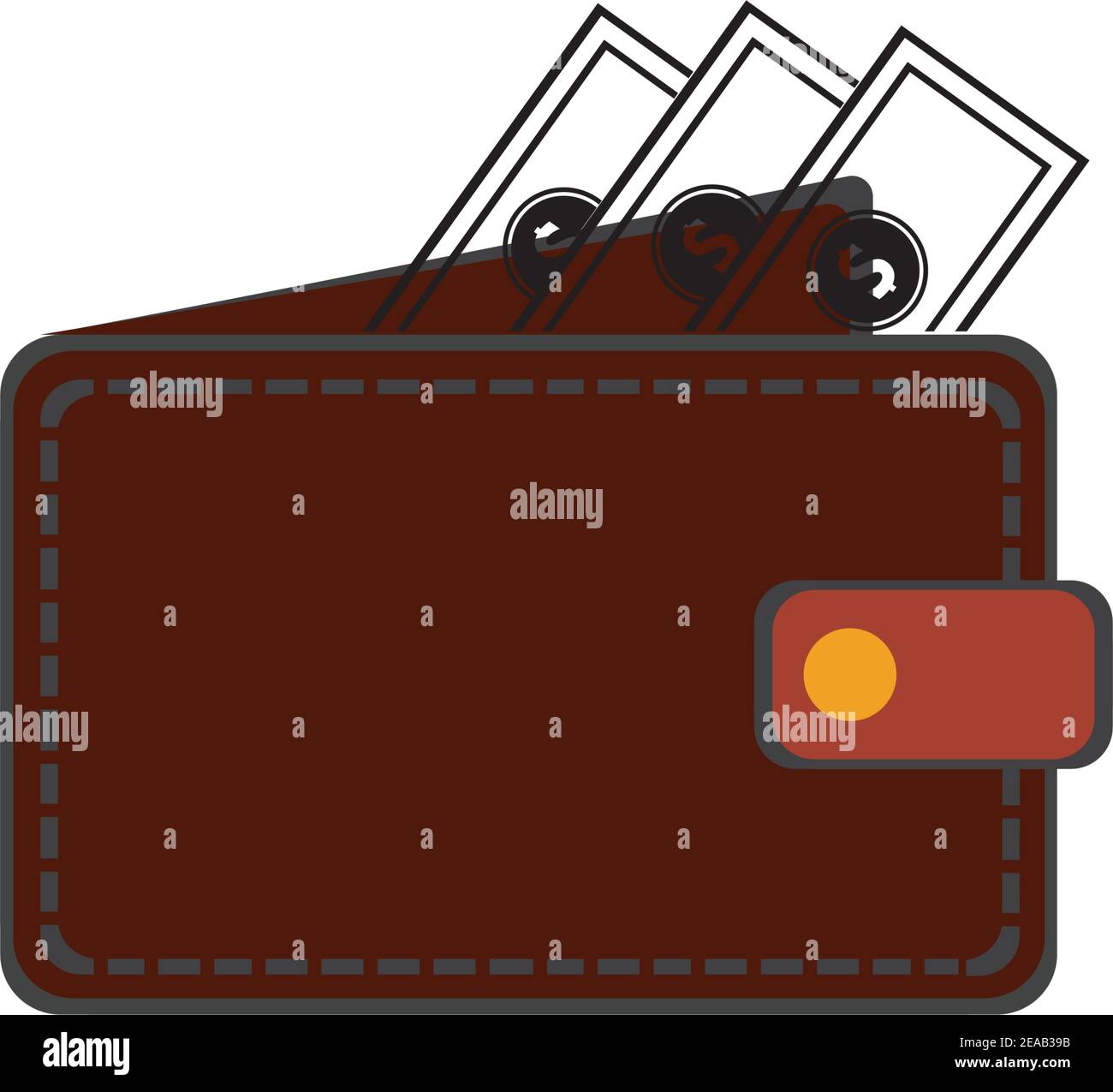 wallet icon vector illustration template Stock Vector Image & Art - Alamy