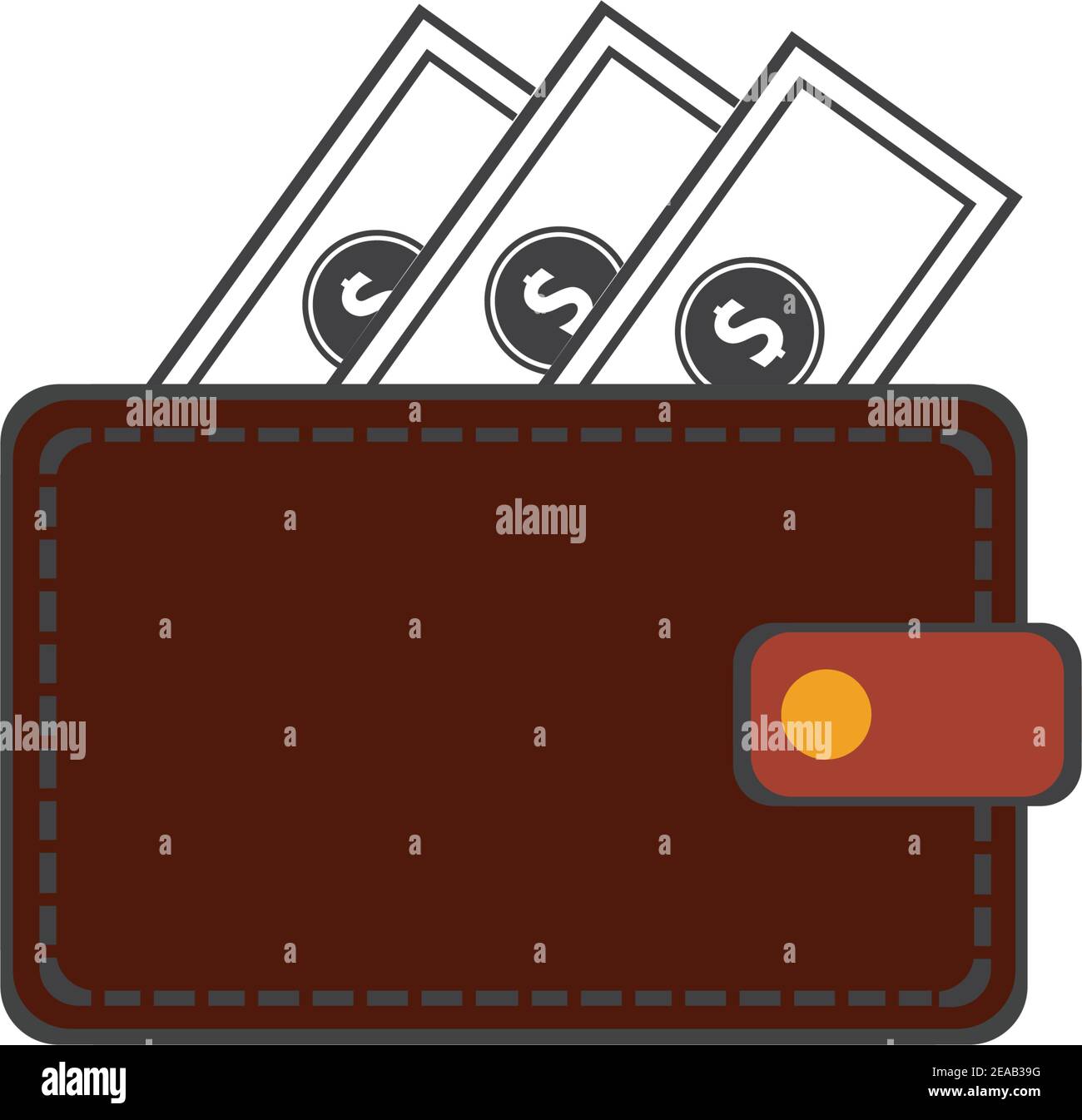 wallet icon vector illustration template Stock Vector Image & Art - Alamy