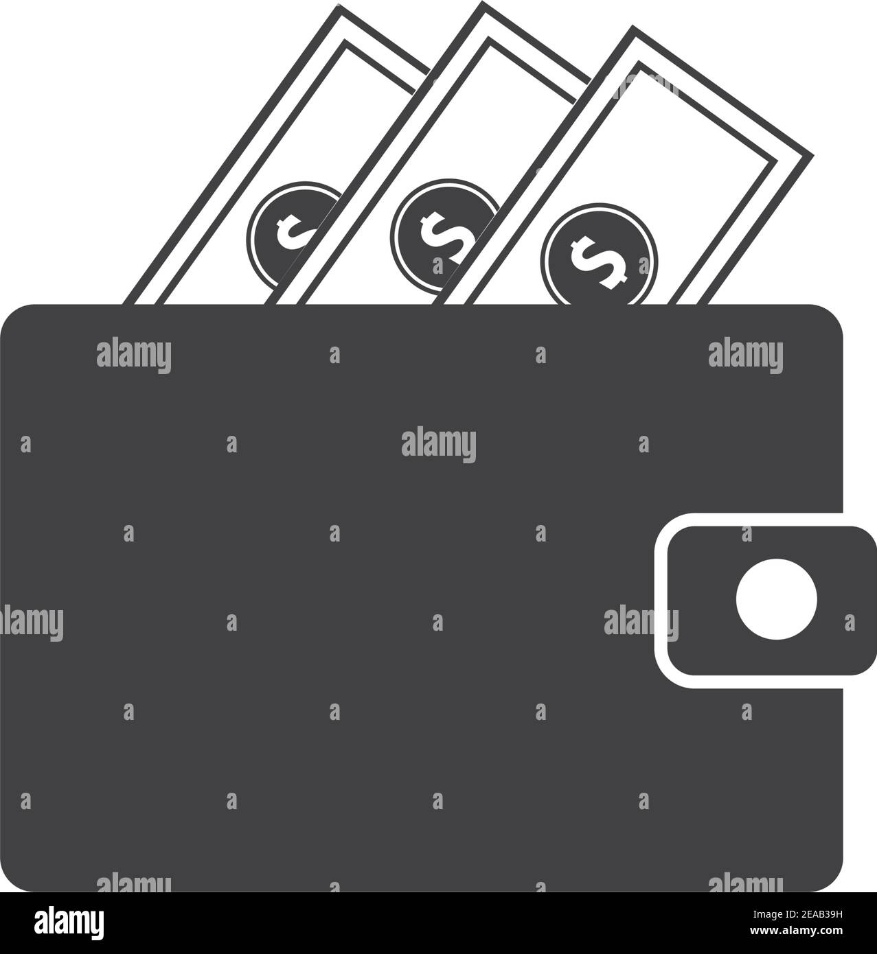 wallet icon vector illustration template Stock Vector Image & Art - Alamy