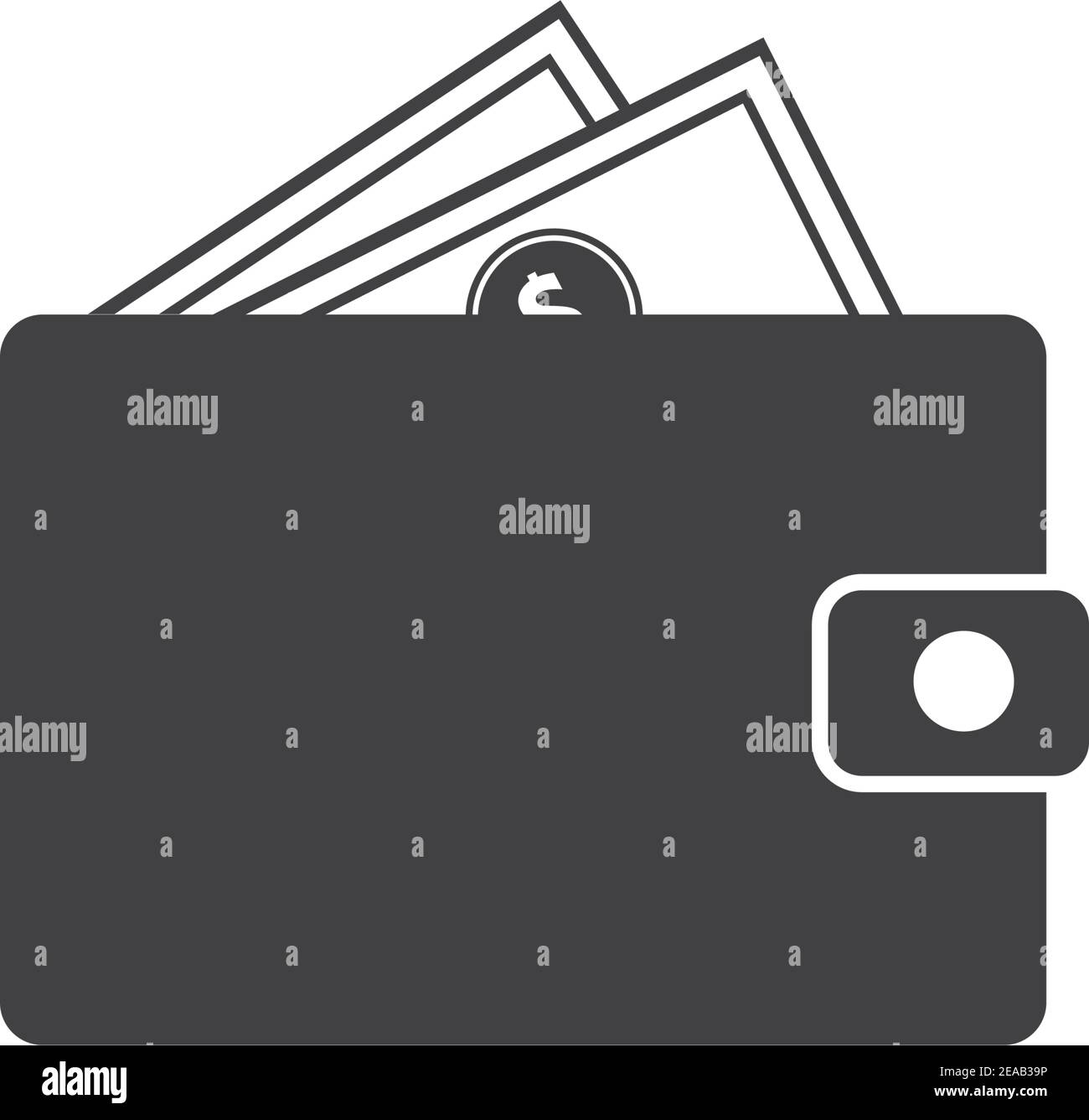 wallet icon vector illustration template Stock Vector Image & Art - Alamy